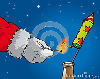 Christmas Rocket Royalty Free Stock Photos - Image: 17825518