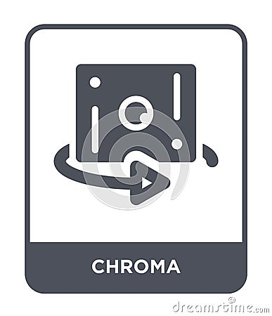 Chroma Icon In Trendy Design Style. Chroma Icon Isolated On White ...