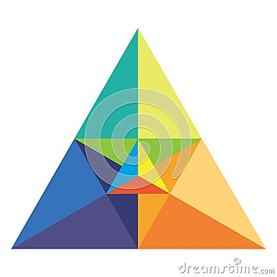 Chromatic Triangle Cartoon Vector | CartoonDealer.com #8968779