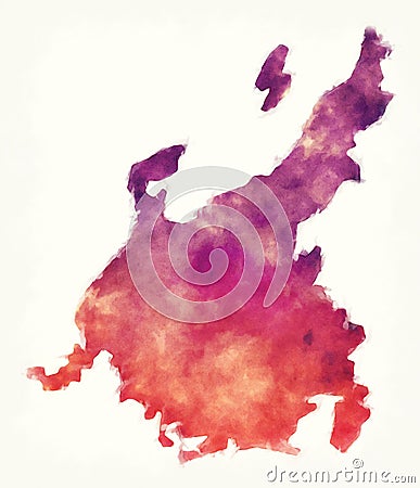 Chubu Region Map Of Japan In Front Of A White Background Royalty-Free ...