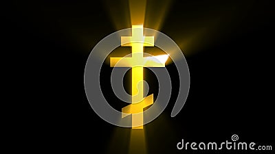 Church cross animation stock video. Video of happiness - 74999703