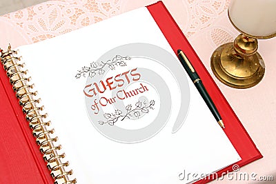 Church Guest Book 1 Royalty Free Stock Photos - Image: 229198