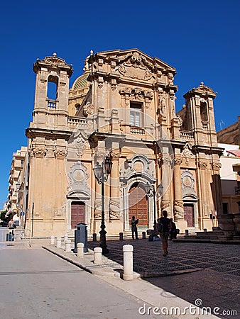 Church Of Purgatory, Marsala, Sicily, Italy Editorial Stock Image ...