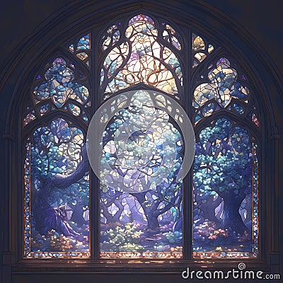 Church Window Art: Timeless Elegance With Stained Glass Royalty-Free ...