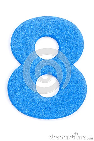 Cijfer Acht Van Het Schuim Stock Foto's - Afbeelding: 7220903