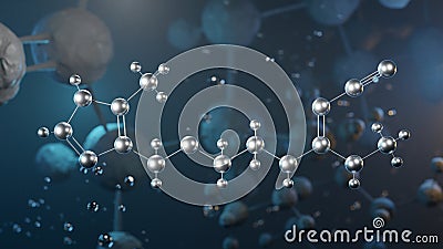 Cimetidine Molecular Structure, 3d Model Molecule, Histamine H2 ...