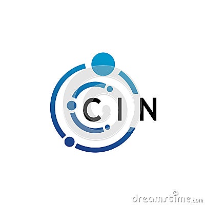 CIn Letter Logo Design On White Background. CIn Creative Initials ...
