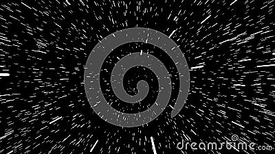 Cinematic Computer-generated Stars Galaxy Hyperdrive Animation Over ...