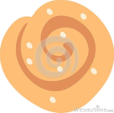 Cinnabon Sweet Bun Cartoon Vector | CartoonDealer.com #297122477