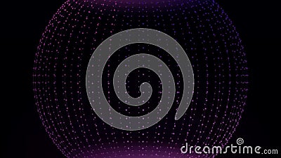 Circle Ball Dots Particle Design. Sphere of Spinning Points, Particles ...