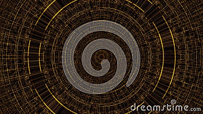 Circle with Grid, Abstract Business Science or Computer Technology ...