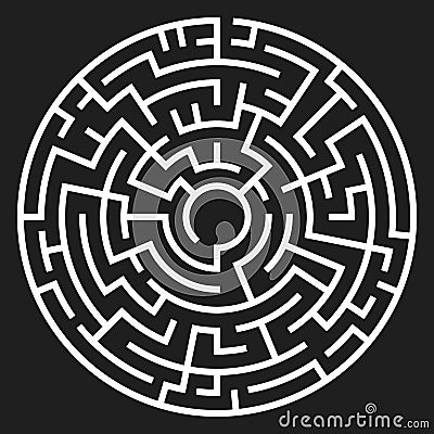 Circle Maze Vector | CartoonDealer.com #90821041