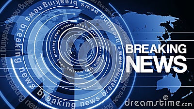 Circle Rotating Globe Breaking News Background 4k Stock Video - Video ...