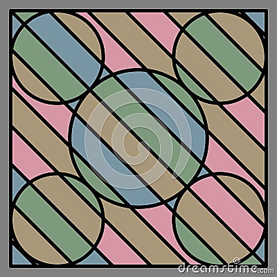 Circle Stripe And Black Line Shape Background Vector Illustration ...