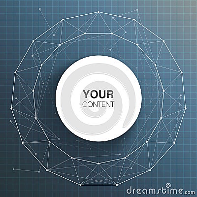 Circle Text Box Design For Your Content Vector Illustration ...