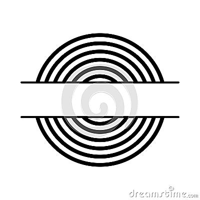 Circles Split Frame Design Vector Illustration | CartoonDealer.com ...