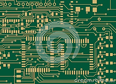 Circuit Board Cartoon Vector | CartoonDealer.com #1872499