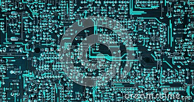Circuit Board Animation Loop Video Stock Video - Video of connection ...