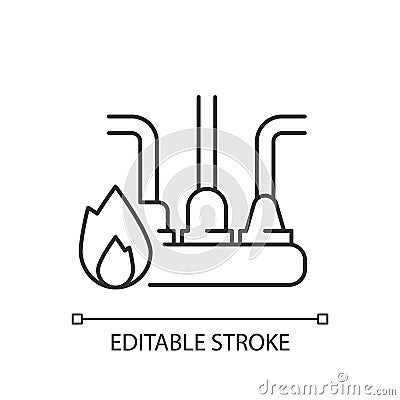 Circuit Overload Linear Icon Vector Illustration | CartoonDealer.com ...