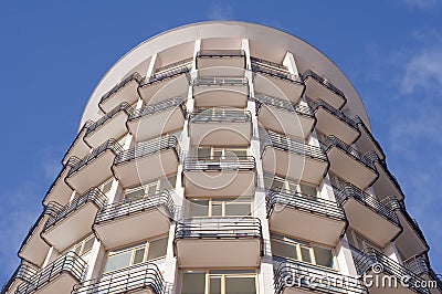 Circular Apartment House Stock Photo - Image: 18266890