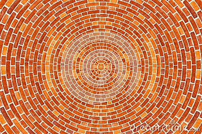 Circular Brick Pattern Stock Photo - Image: 24862280