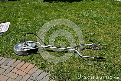 Circular High Pressure Power Washer Used On Sidewalks And Driveways ...