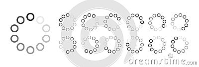 Circular Loading Buffering Icons Vector | CartoonDealer.com #256467992