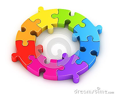 Circular Puzzle Royalty Free Stock Photos - Image: 22188168
