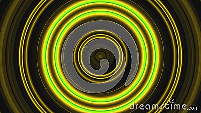 Circular Yellow Fast Motion Tunnel Pattern Stock Footage - Video of ...