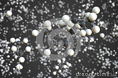 Cis-2-butene Molecule Made With Balls, Scientific Molecular Model ...