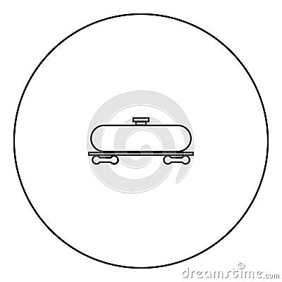 Cistern Black Icon In Circle Outline Vector Illustration ...