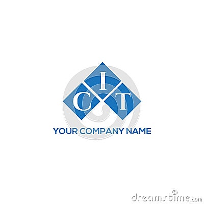 CIT Letter Logo Design On WHITE Background. CIT Creative Initials ...