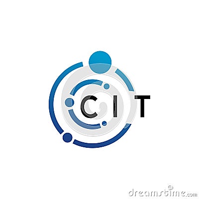 CIT Letter Logo Design On White Background. CIT Creative Initials ...