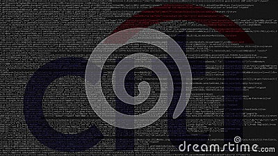 Citigroup Logo Made of Source Code on Computer Screen. Editorial Loopable Animation Stock ...