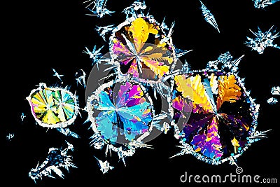 Colorful Citric Acid Crystals Stock Image - Image of crystallised ...