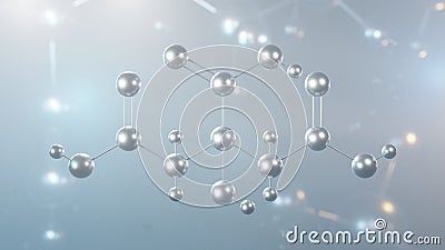 Citric Acid Molecular Structure, 3d Model Molecule, Colorless Weak ...