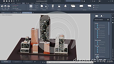 City Development Construction Stages On CAD HUD Web App User Interface ...