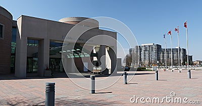 City Hall in Markham, Canada on a Beautiful Day 4K Stock Video - Video ...
