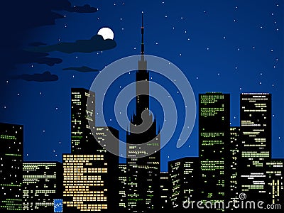 City Lights, Vector Stock Image - Image: 9250331