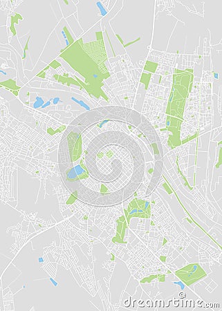 City Map Chisinau, Color Detailed Plan, Vector Illustration ...