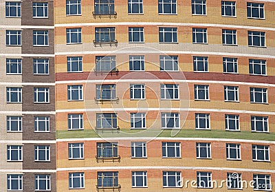City Residential Building Front View Closeup Stock Images - Image: 24884614