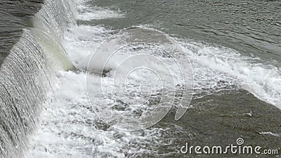 City River with Rapids. Strong Current Stock Footage - Video of ...