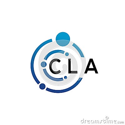 CLA Letter Logo Design On White Background. CLA Creative Initials ...