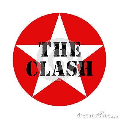 The Clash, Famous Punk Rock Band Vector Logo. | CartoonDealer.com ...