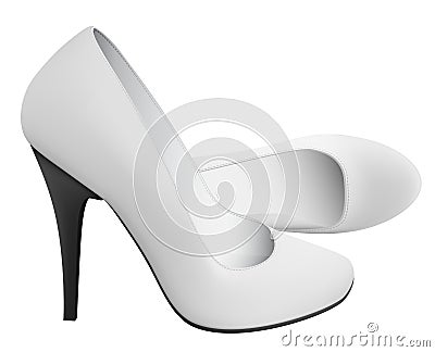 Classic Blank High Heels Shoes Template. Royalty Free Stock Photography ...