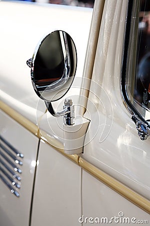 Classic Car Rear View Mirror Royalty Free Stock Images - Image: 11845489