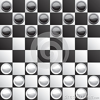 Classic Checkers Vector Illustration | CartoonDealer.com #19764562