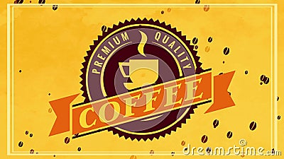 Classic Hot Brew Coffee Sign Stock Video - Video of typographic ...