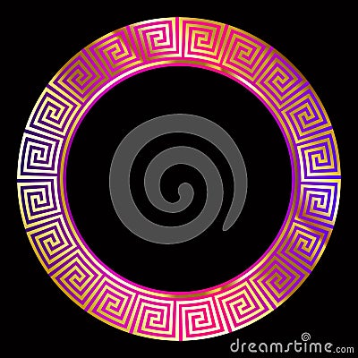 Classic Meander Pattern - Charm Meandering Frame Cartoon Vector ...