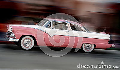 Classic Pink Car Stock Images - Image: 4375694